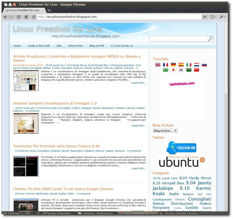 Installiamo il nuovo Google Chrome 6.0.401.1 Alpha su Ubuntu e Debian - Linux Freedom